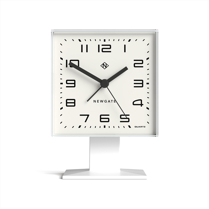Buy Newgate Victor Alarm Clock Pebble White Online | Sanity