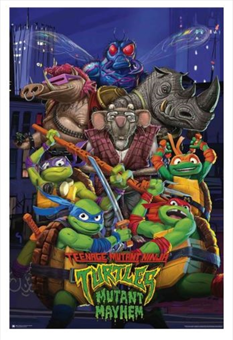 Buy TMNT - Mutant Mayhem Movie - Reg Poster Online | Sanity