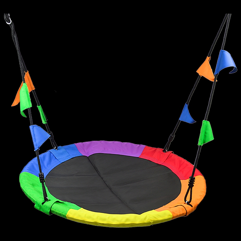 Buy 1m Tree Swing in Multi-Color Rainbow Kids Indoor/Outdoor Round Mat ...