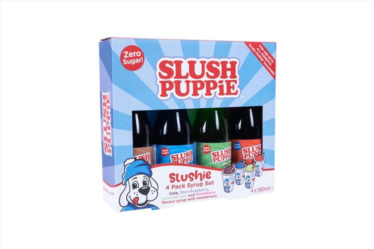 Buy 4 Pack Slush Puppie Syrup Set (No Sugar) Rasberry/Cola/Lemon Lime ...