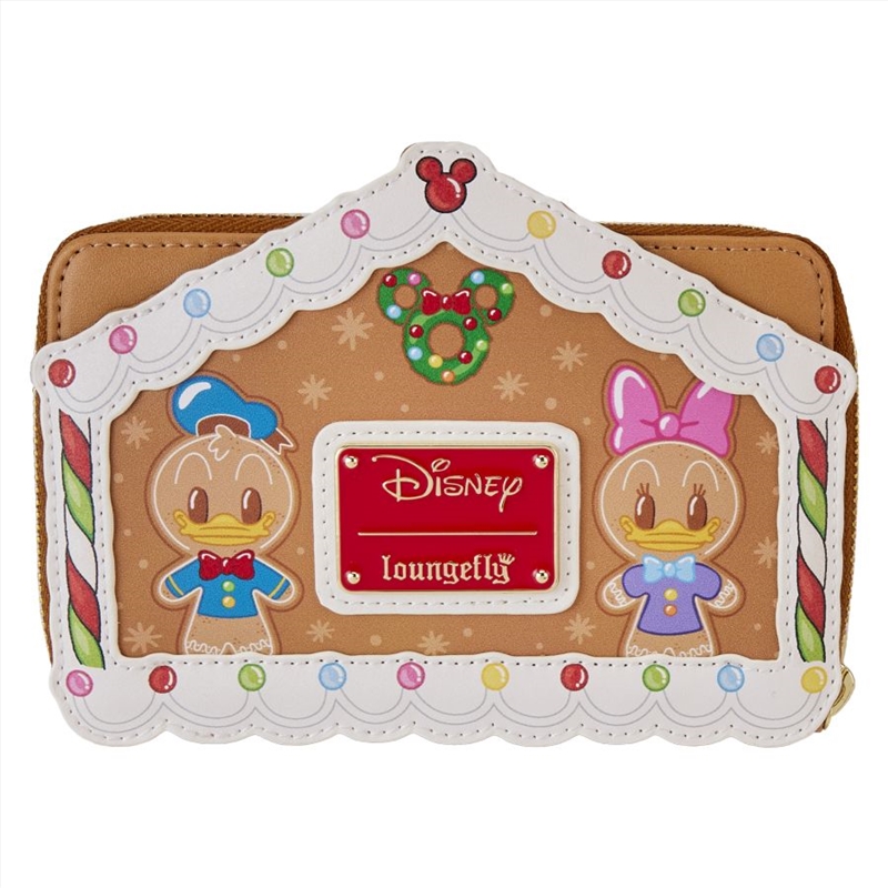 Buy Loungefly Disney - Mickey & Friends Gingerbread House Zip Around ...
