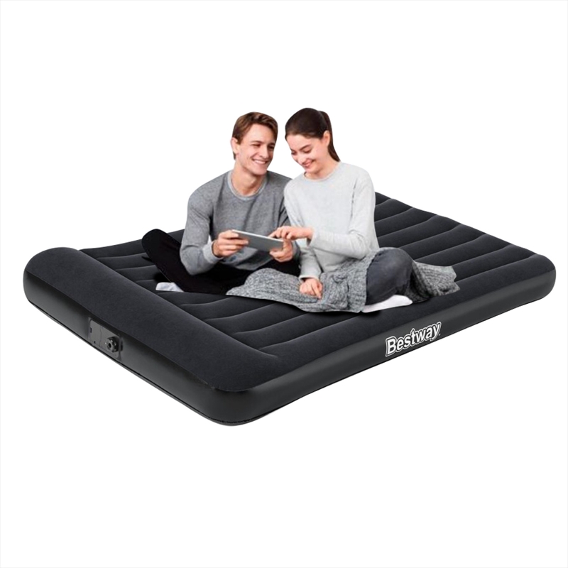 Buy Bestway Queen Inflatable Air Bed Tritech Built-In Pump Heavy Duty Online | Sanity