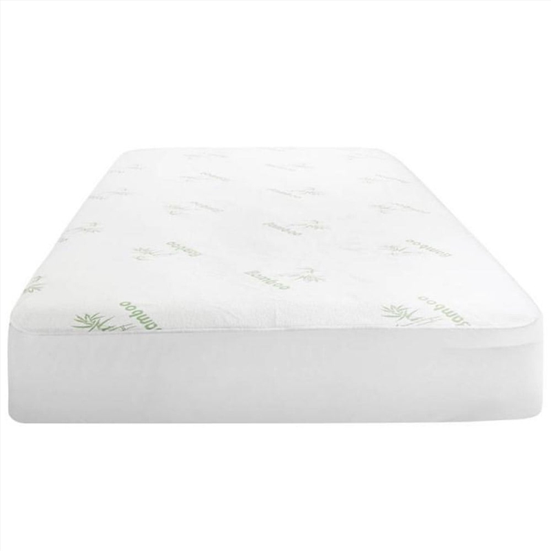Buy Laura Hill Fitted Bamboo Mattress Protector Underlay Queen King ...