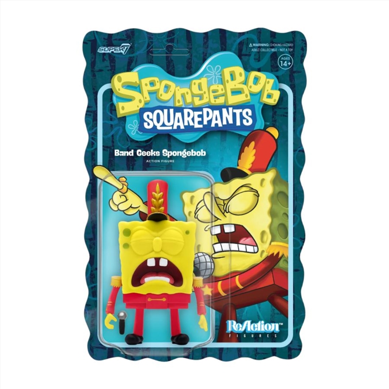 Buy SpongeBob SquarePants - Band Geeks SpongeBob ReAction 3.75" Action ...
