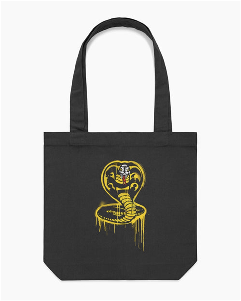 Buy Cobra Kai Drip Logo Tote Bag - Black Online | Sanity