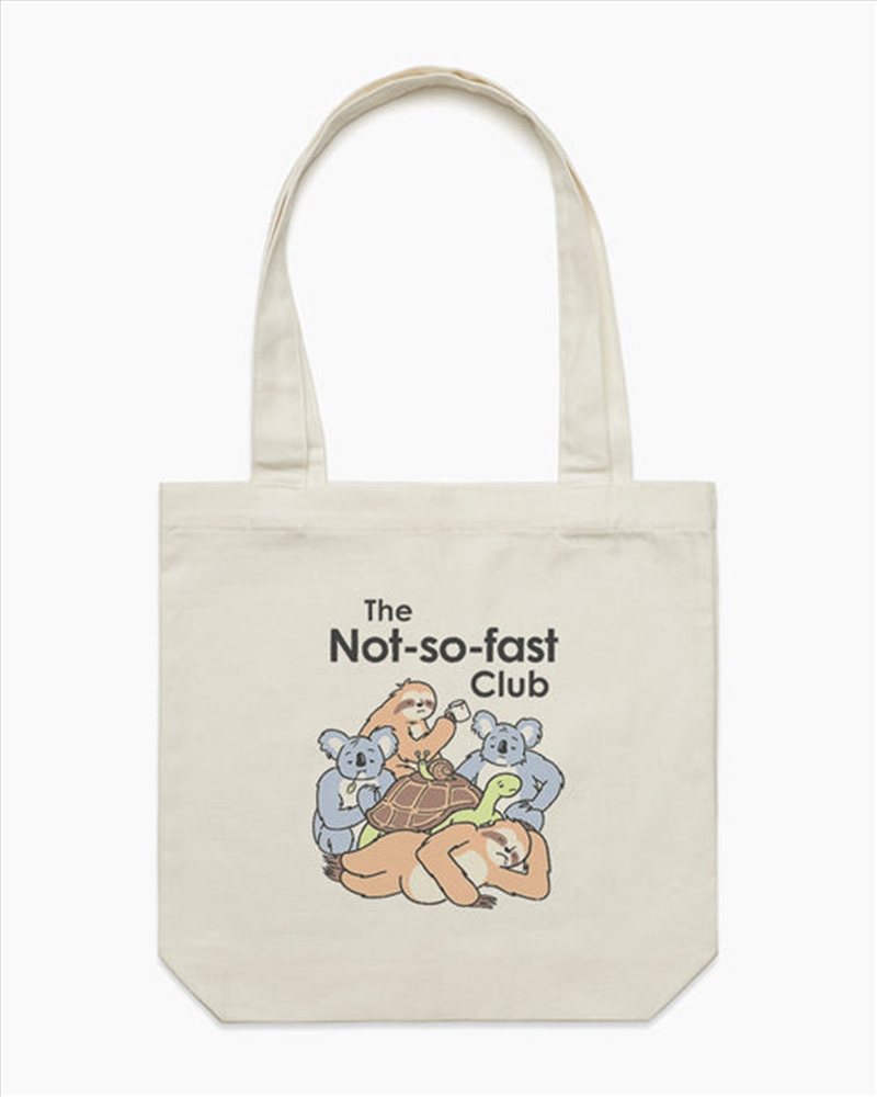 Buy The Not So Fast Club Tote Bag - Natural Online | Sanity