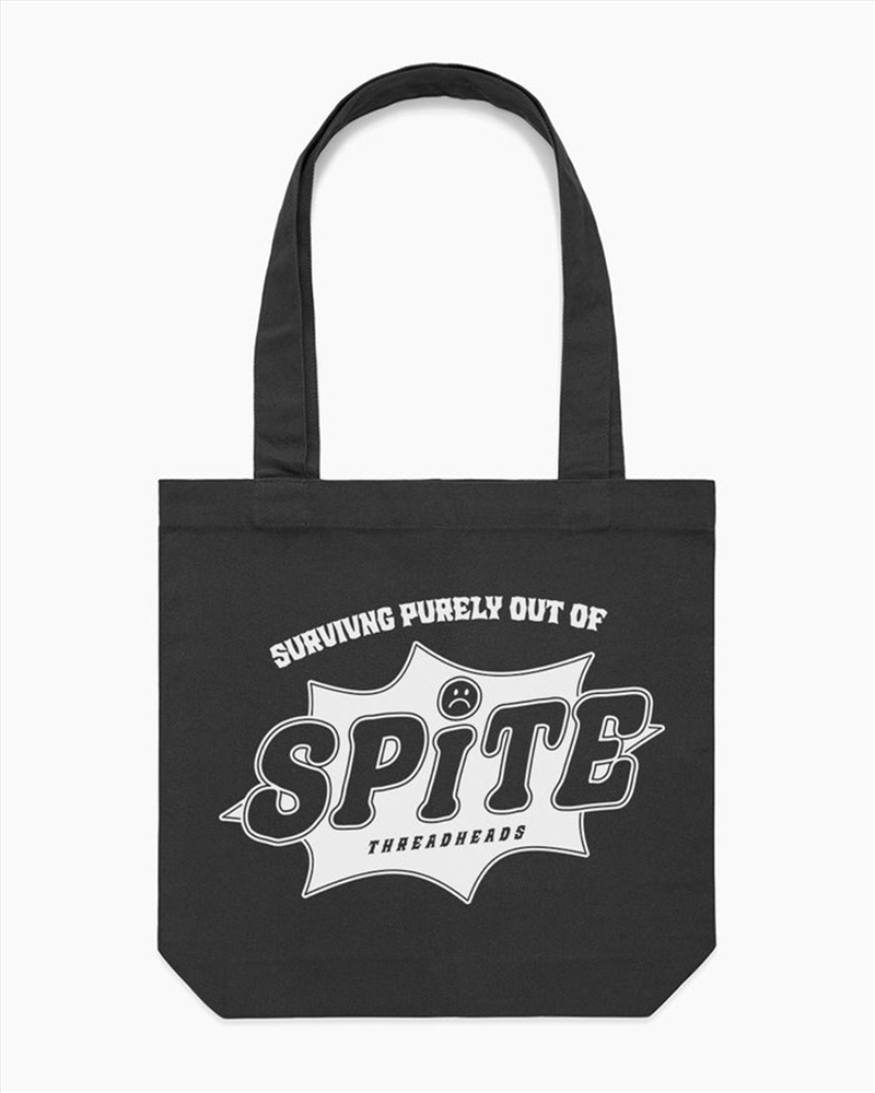 Buy Surviving Purely Out Of Spite Tote Bag - Black Online | Sanity