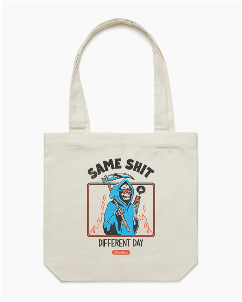 Buy Same Shit Different Day Tote Bag - Natural Online | Sanity