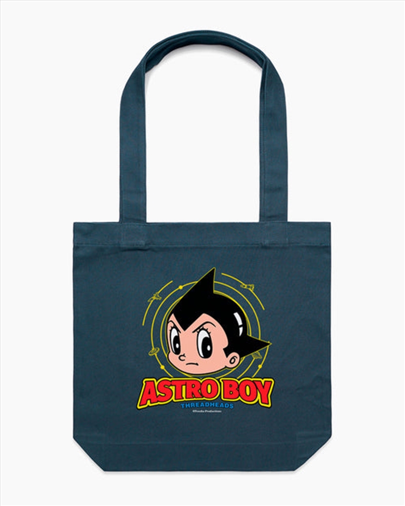 Buy Astro Boy Space Head Tote Bag - Petrol Blue Online | Sanity