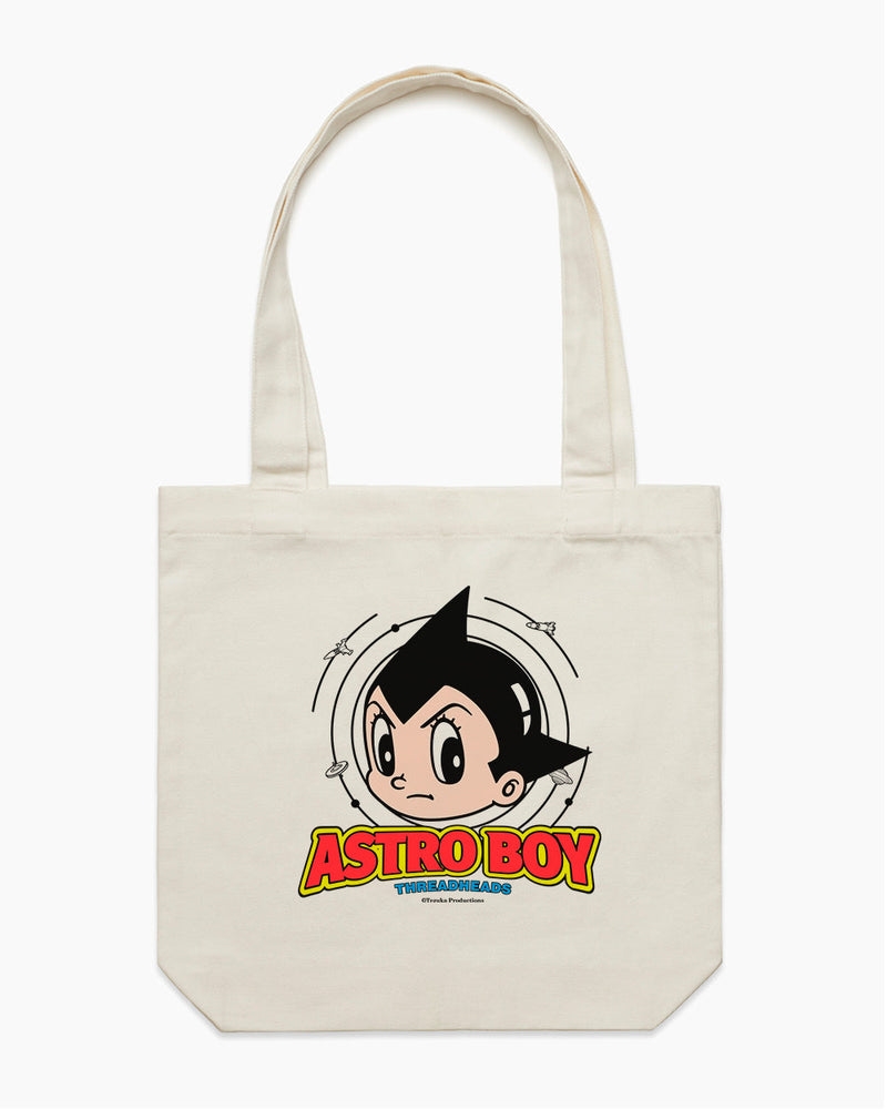 Buy Astro Boy Space Head Tote Bag - Natural Online | Sanity