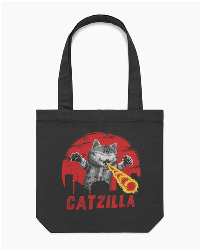 Buy Catzilla Fire Tote Bag - Black Online | Sanity