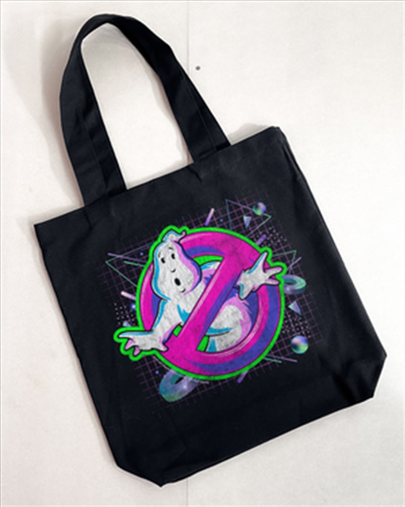 Buy Ghostbusters Synth Pop Tote Bag - Black Online | Sanity
