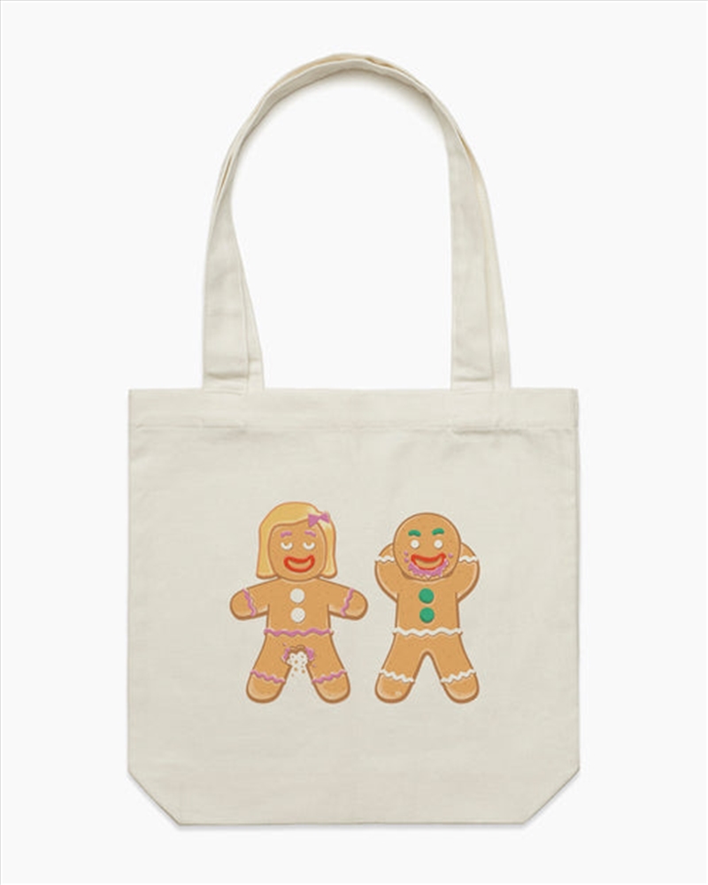 Buy Gingerbread Friends Tote Bag - Natural Online | Sanity