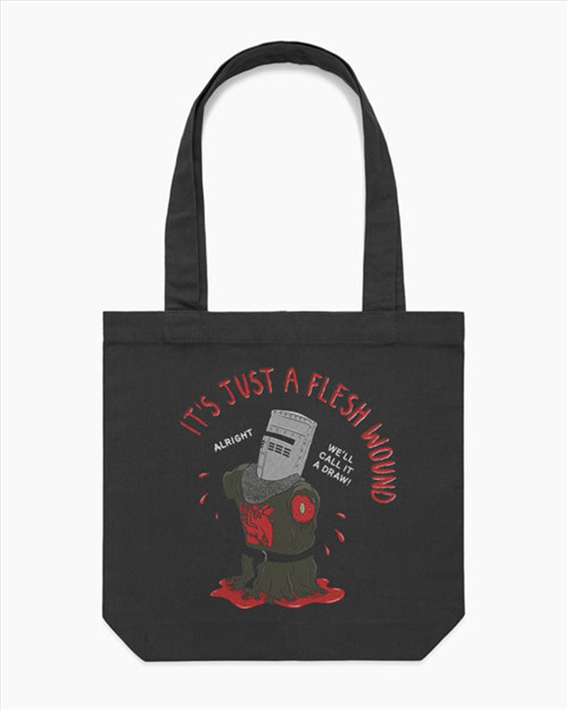 Buy Its Just A Flesh Wound Tote Bag - Black Online | Sanity