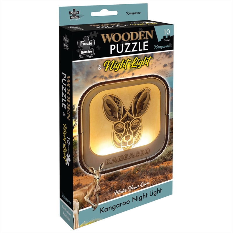 Buy Wooden Night Light Puzzle Kangaroo Online | Sanity