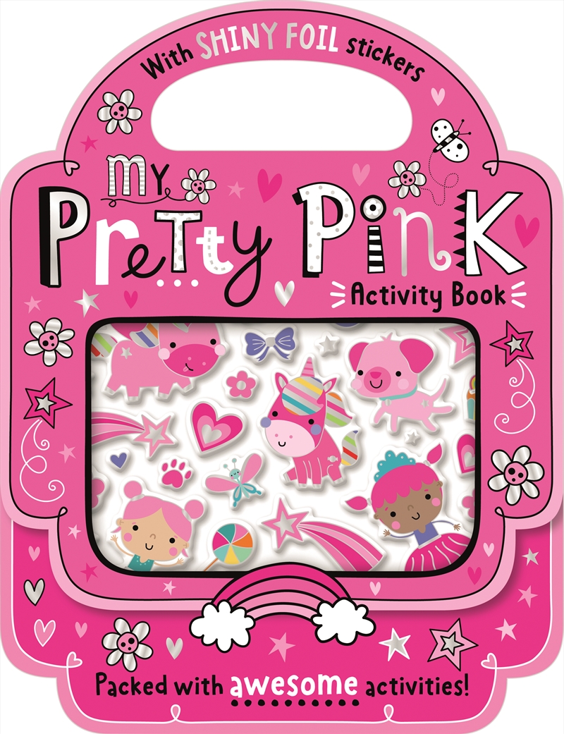 Pretty Pink Activity Book with Shiny Foil Stickers - Buy Online
