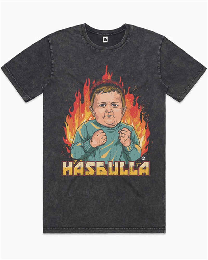 Buy Hasbulla Stonewash Tee - Black Stone - Size Xl Online | Sanity