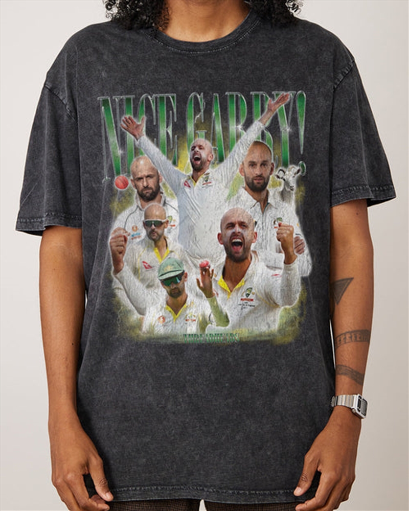 Buy Nice Garry Stonewash Tee - Black Stone - Size M Online | Sanity