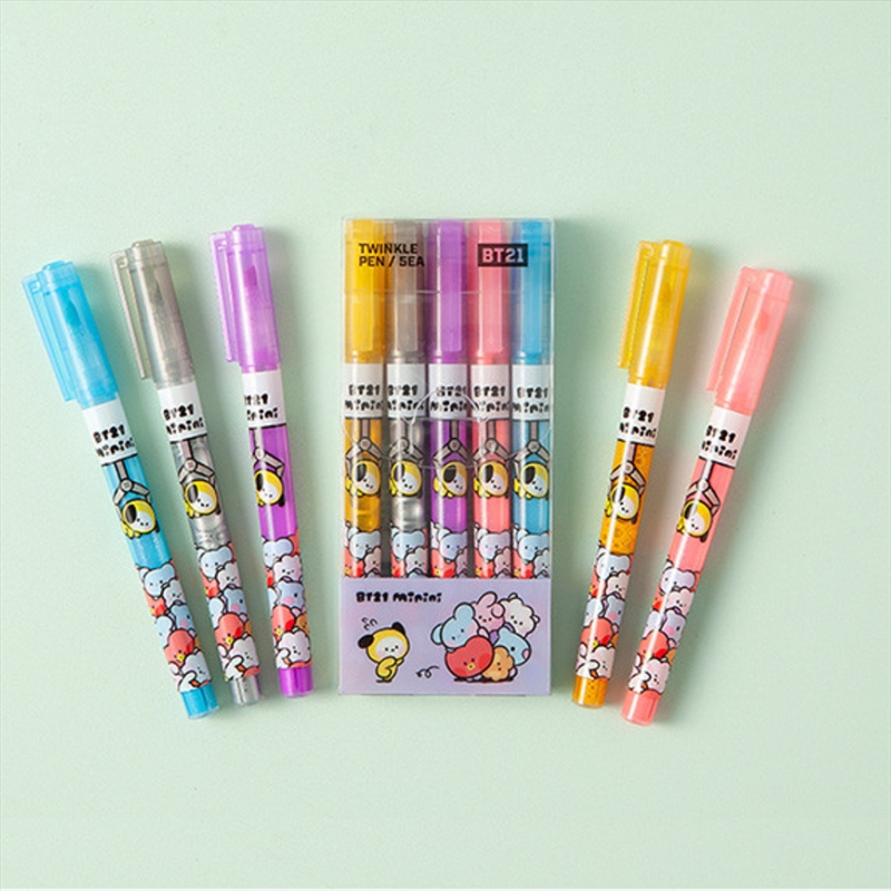 Bt21 Minini Twinkle Pen: Set Of 5 | Sanity