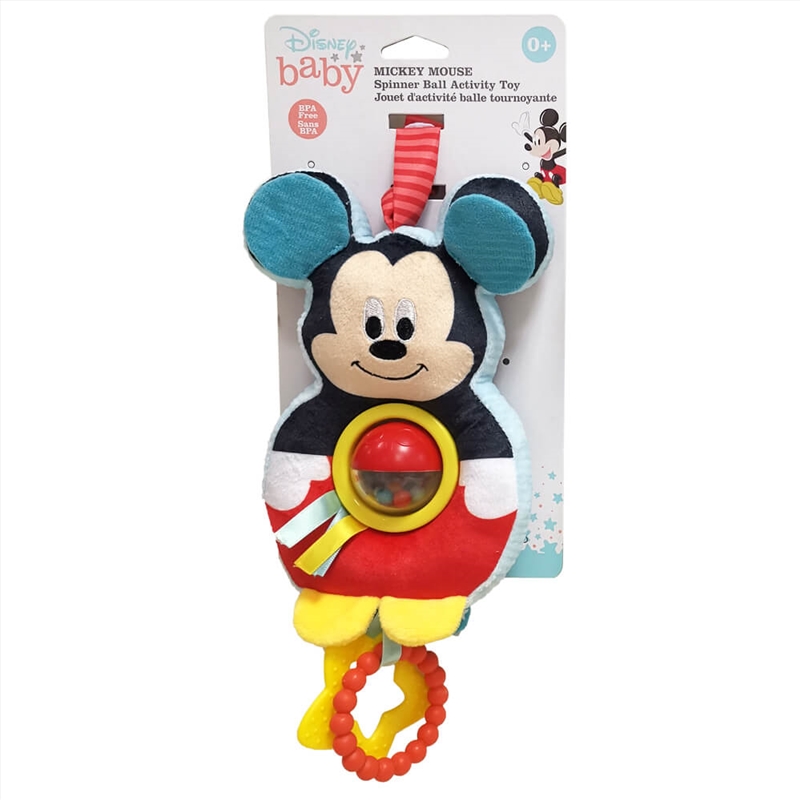 Buy Mickey Mouse Spinner Ball Activity Toy Online | Sanity