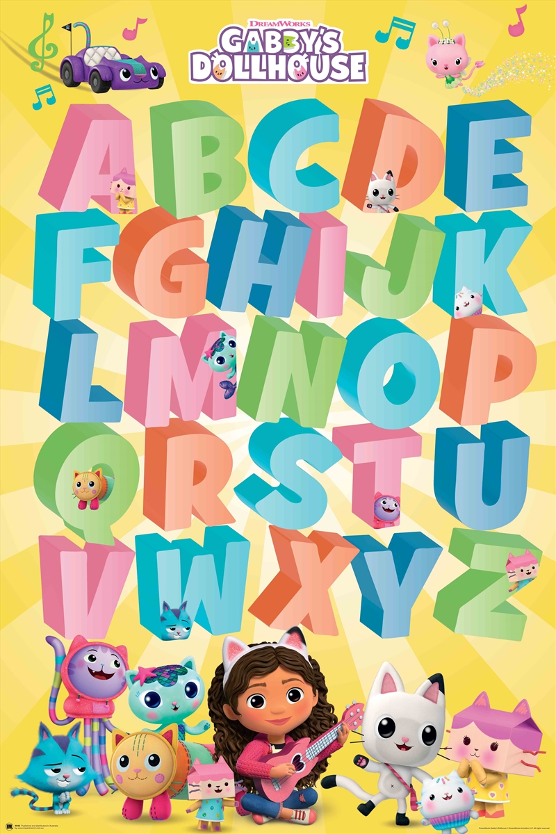 Buy Gabby's Dollhouse - Alphabet - Reg Poster Online | Sanity