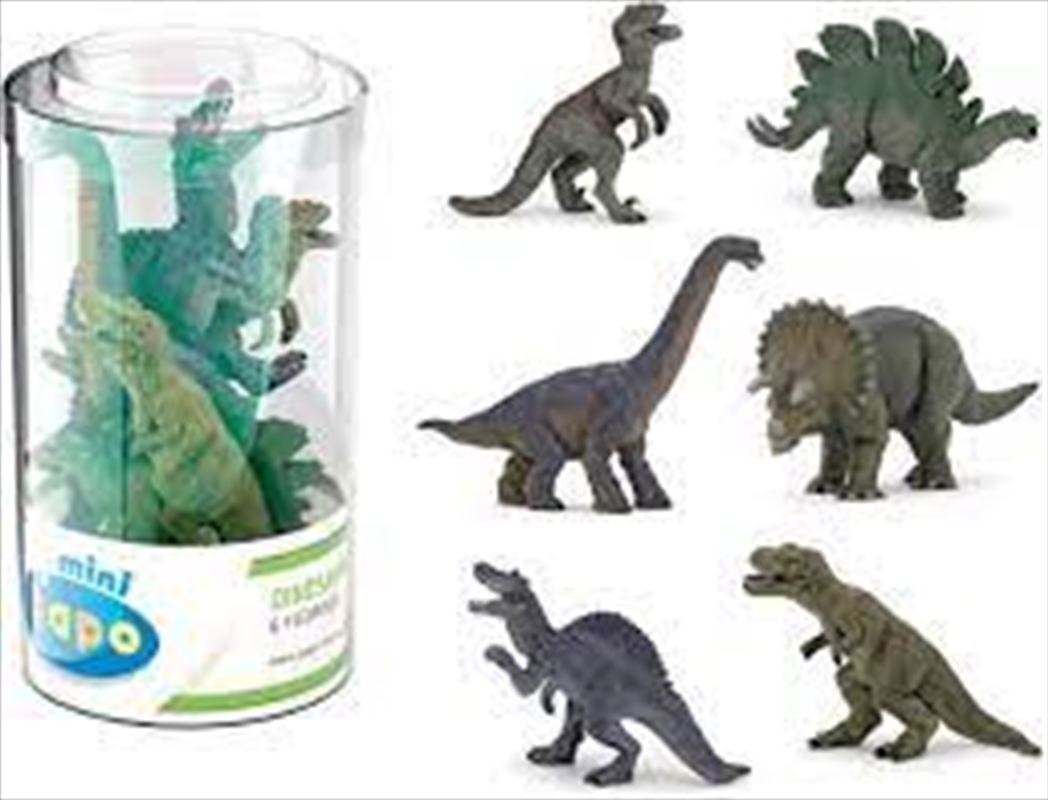 Buy Papo - Mini PLUS Dinosaurs Set 1 (Tube, 6 pcs) Figurine Online | Sanity