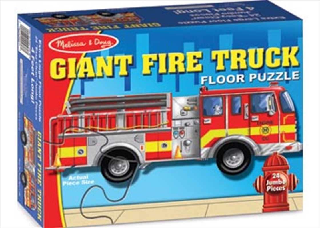 Buy Giant Fire Truck Floor Puzzle Online | Sanity
