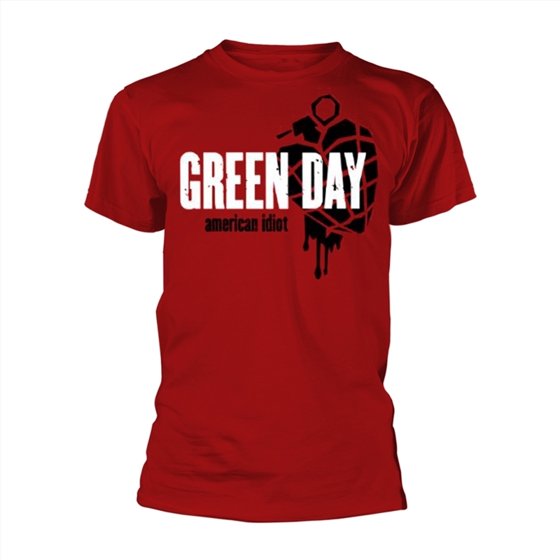 Buy Green Day - American Idiot Heart Grenade - Red - XL Online | Sanity