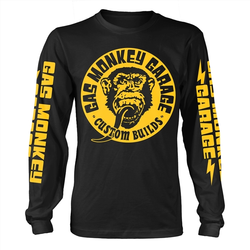 Buy Gas Monkey Garage - Big Yellow Logo - Black - SMALL Online | Sanity
