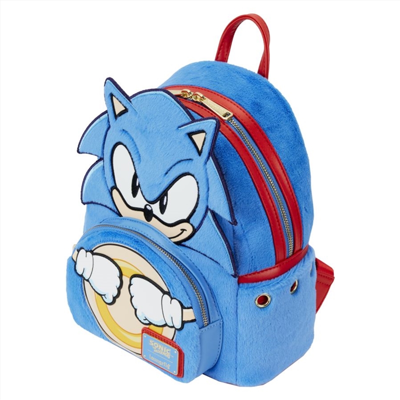 Buy Loungefly Sonic The Hedgehog - Classic Cosplay Plush Mini Backpack ...