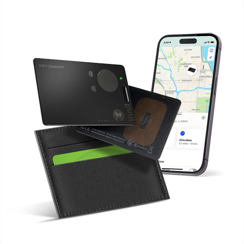 Buy KeySmart SmartCard - Rechargeable Thin Wallet Tracker Card, Works ...