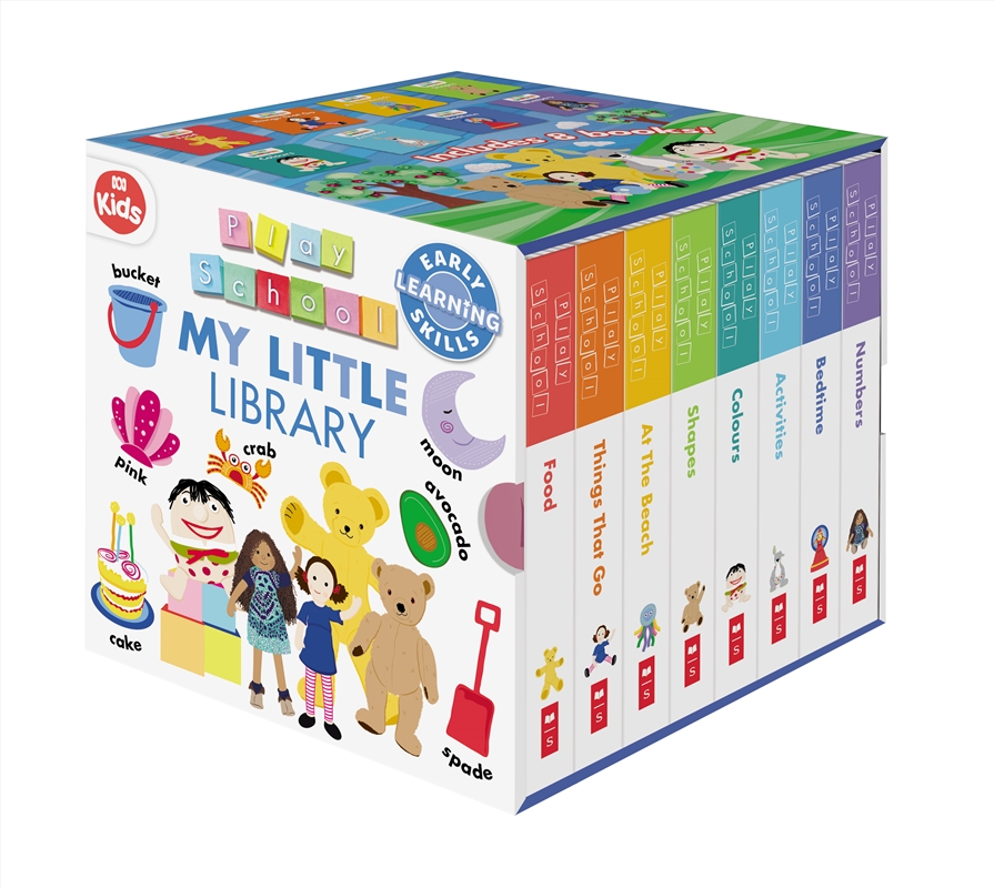 Childrens Book: Abc Kids - Play School: My Little 8-Book Library Cube ...