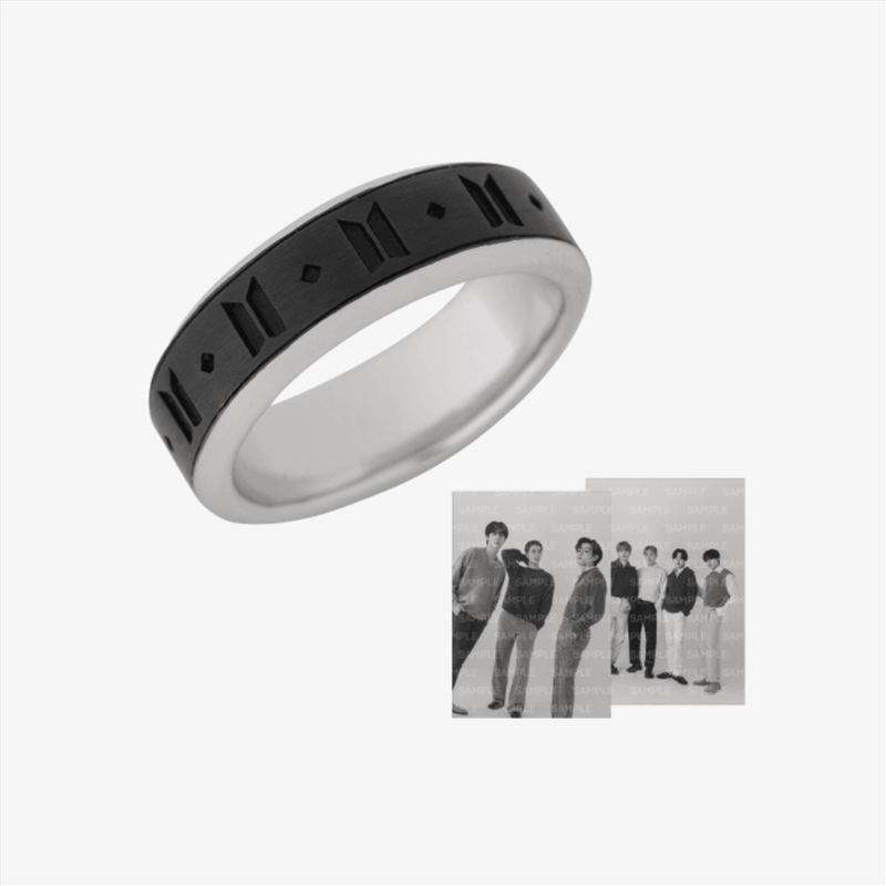 Bts - Pop Up : Monochrome Official Md Ring (Black) 14 | Sanity