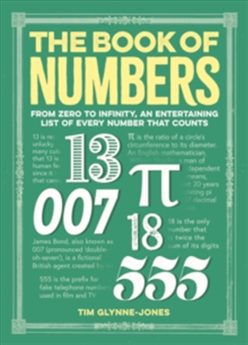 Tim Glynne-Jones - The Book Of Numbers : From Zero To Infinity, An ...