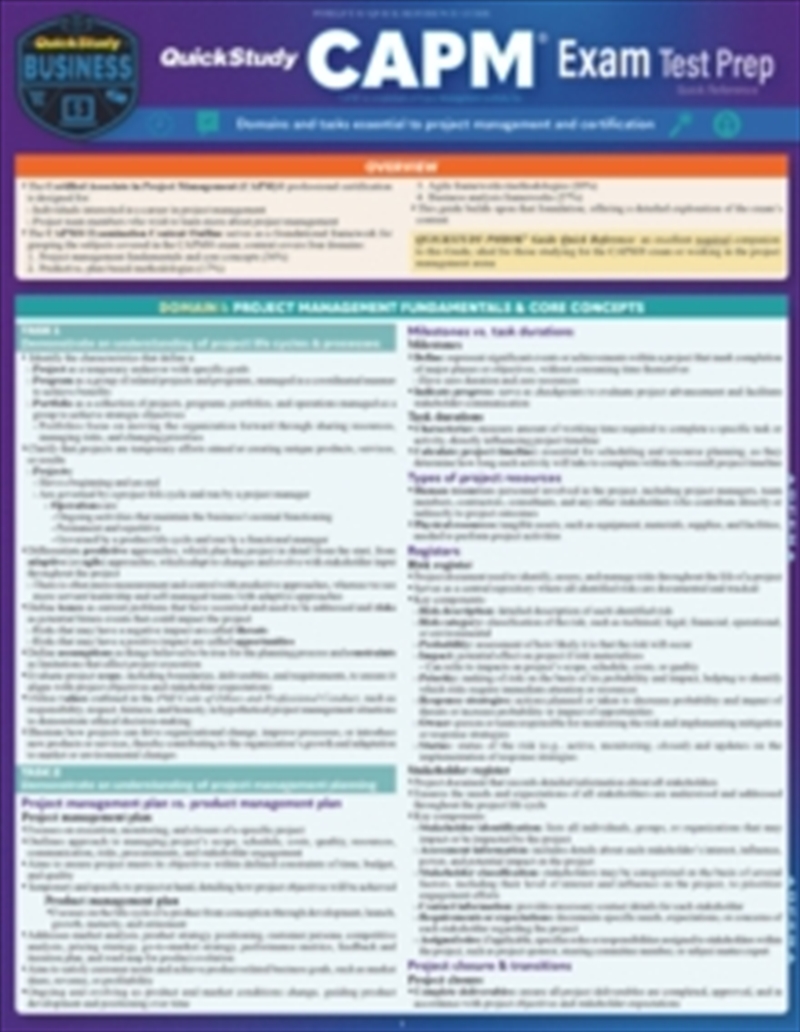 Buy Capm Exam Test Prep Online | Sanity