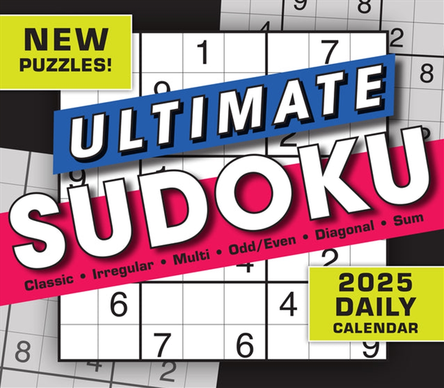 Ultimate Sudoku 2025 Boxed Calendar | Sanity