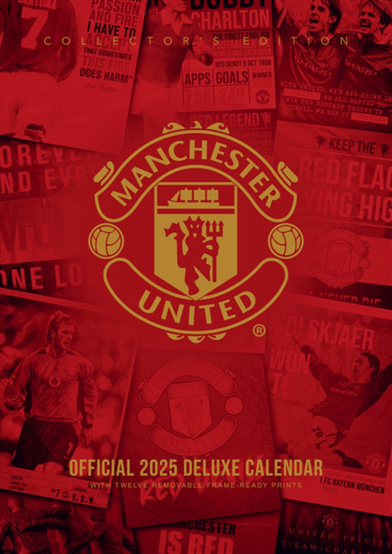 Manchester United FC 2025 A3 Deluxe Calendar | Sanity