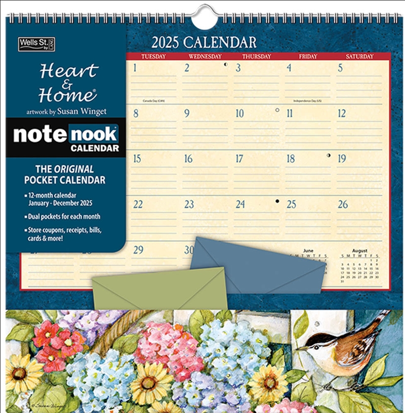 Buy Heart & Home 2025 Note Nook Square Calendar Online | Sanity