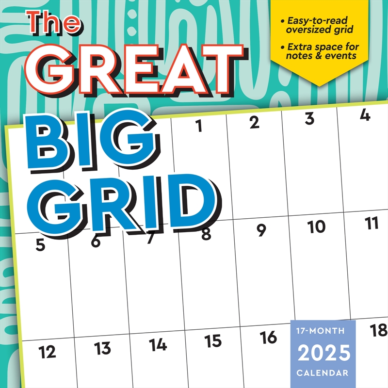 Great Big Grid 2025 Square Calendar | Sanity
