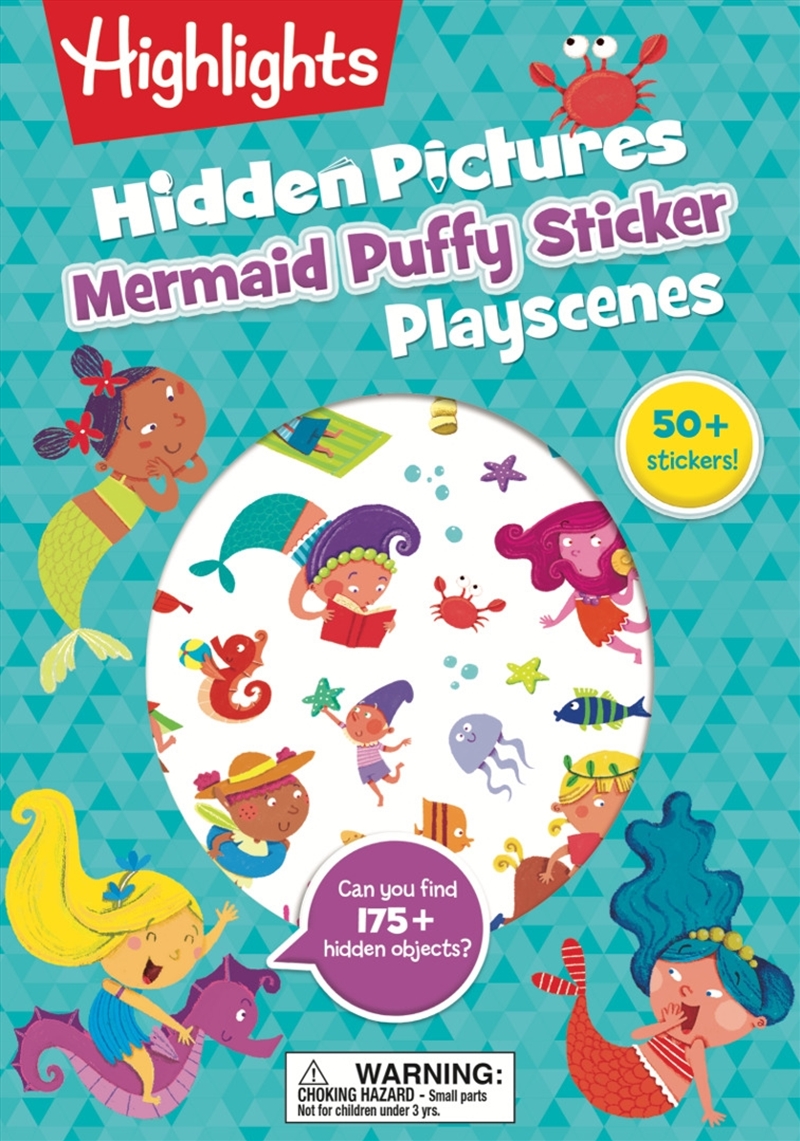 Buy Mermaid Hidden Pictures Puffy Sticker Playscenes Online | Sanity