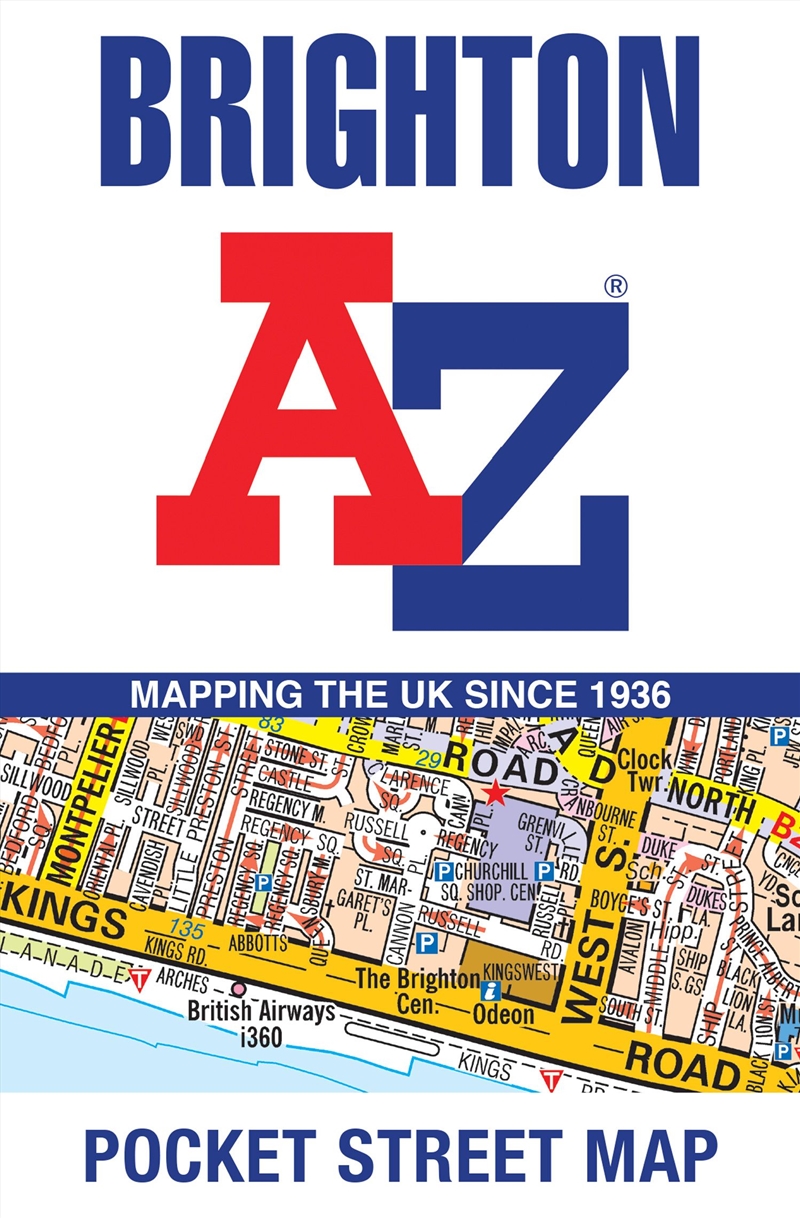 Buy Brighton A-Z Pocket Street Map Online | Sanity