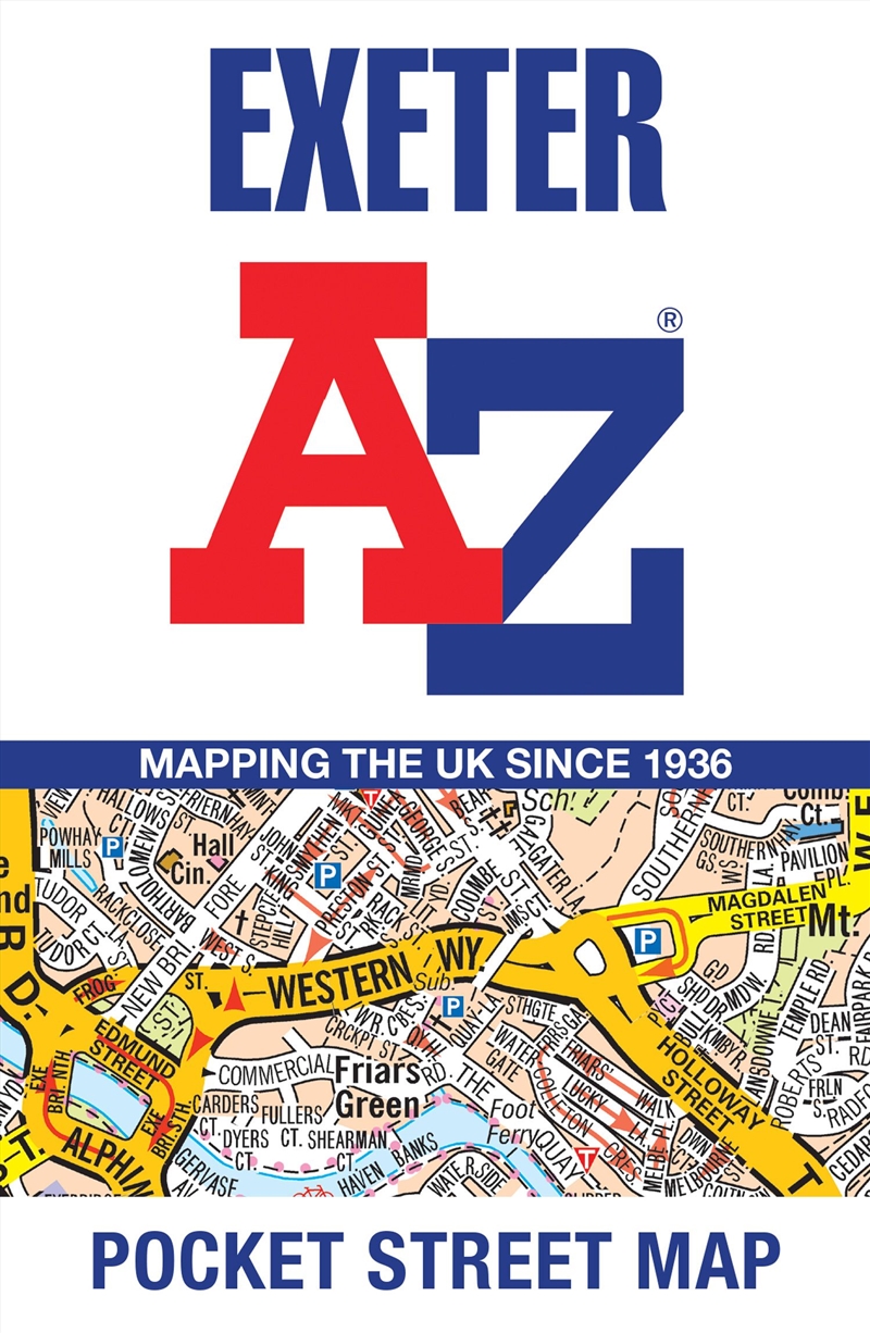Buy Exeter A-Z Pocket Street Map Online | Sanity