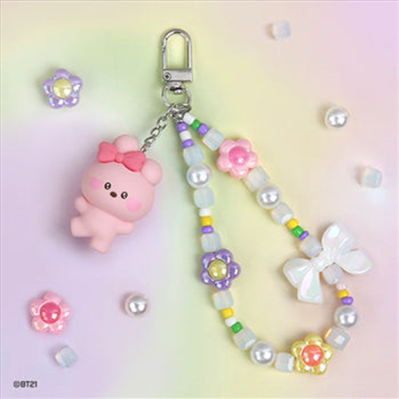 Buy Bt21 - Minini Beads Strap Keyring Lovely Cooky Online | Sanity