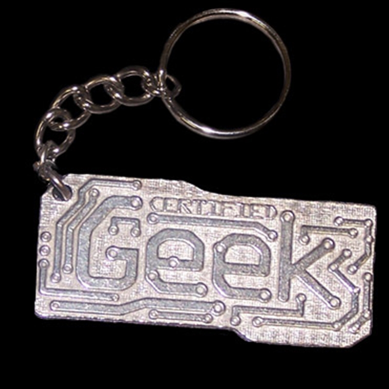 Buy Certified Geek Metal Keychain Online | Sanity