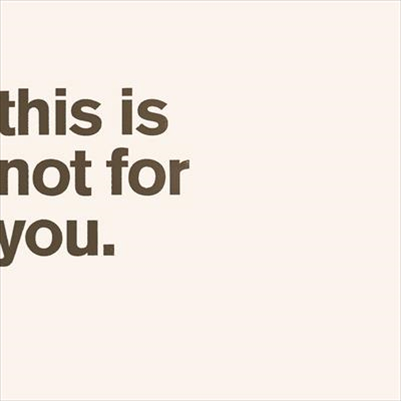 Matthew Bourne - This Is Not For You. | Sanity