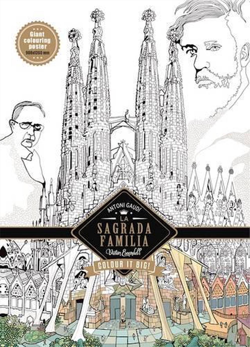 Buy La Sagrada Familia - Antoni Gaudi: Color in Poster Online | Sanity