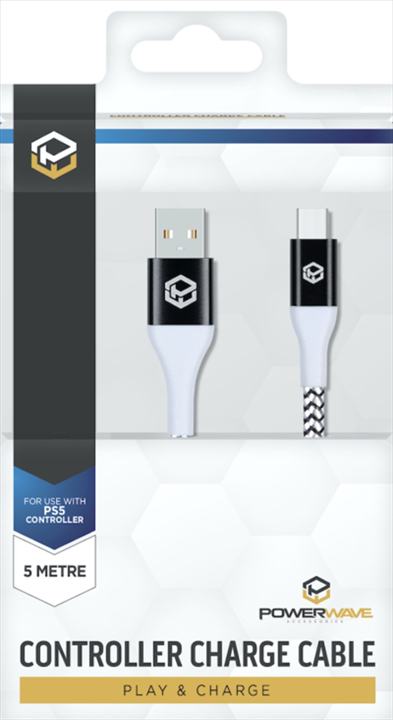 Buy Powerwave PS5 5M Controller Charge Cable, Playstation 5, Gaming ...
