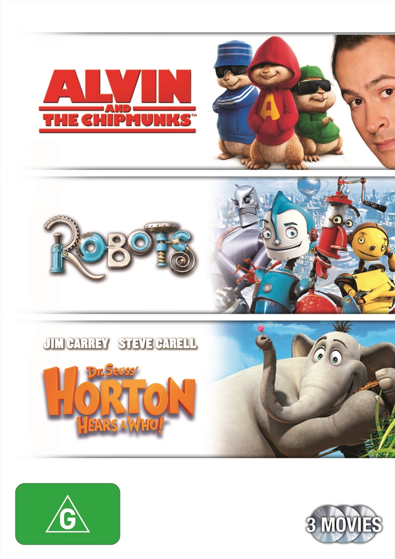 Buy Alvin And The Chipmunks / Robots / Horton Hears A Who DVD Online ...