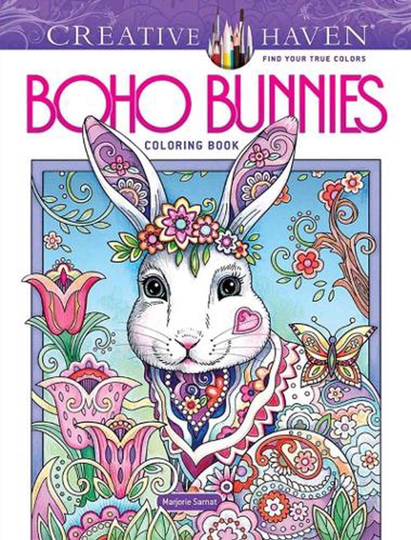 Buy Creative Haven Boho Bunnies Coloring Book Online | Sanity