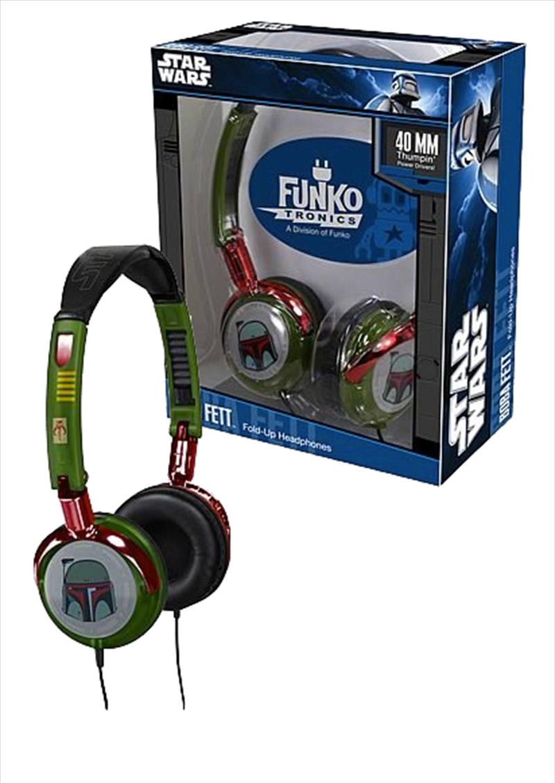 Buy Boba Fett Fold-Up Headphones Online | Sanity